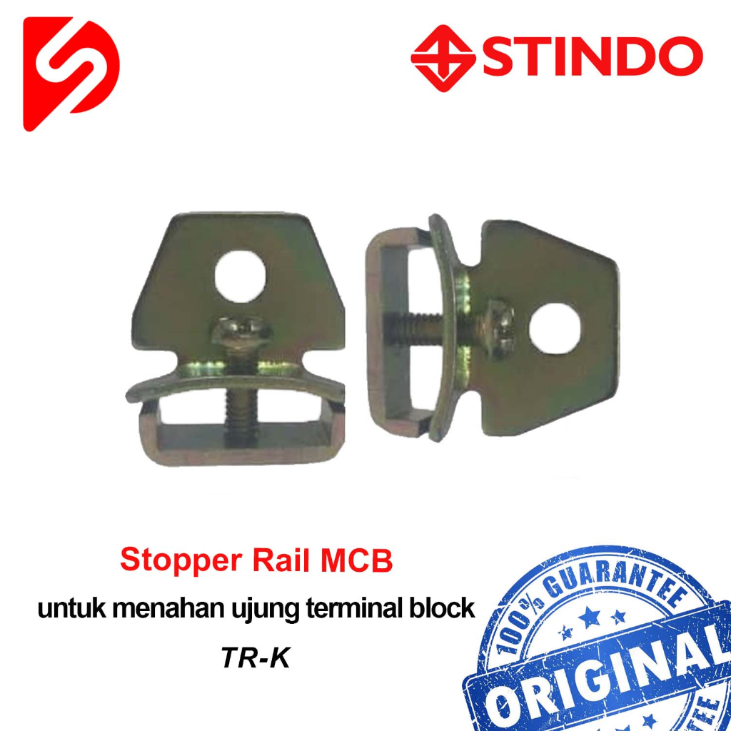Jual Stopper Rail MCB / Stoper Terminal Blok TR-K STINDO | Shopee Indonesia