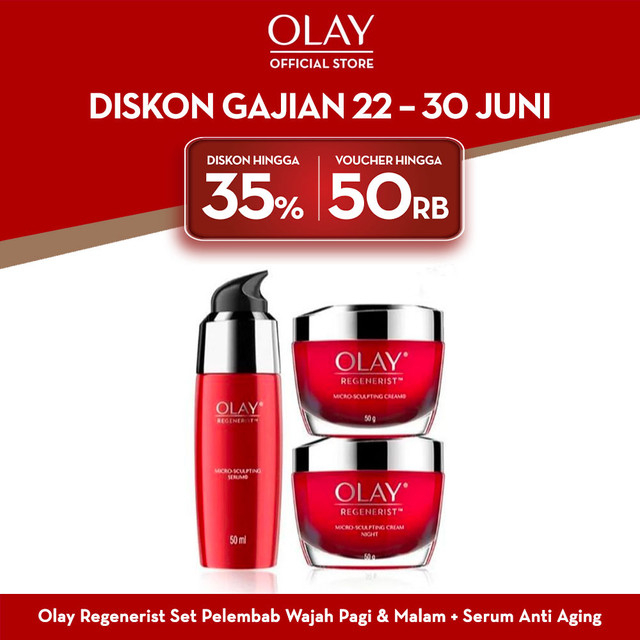 Jual Olay Set Regenerist Niacinamide Skincare Antiaging - Day and Night ...