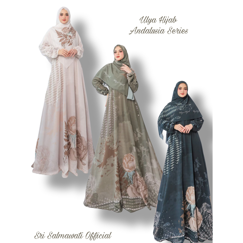 Jual Ulya Hijab / Andalusia Series / Baju Set Syari / Baju Muslim ...