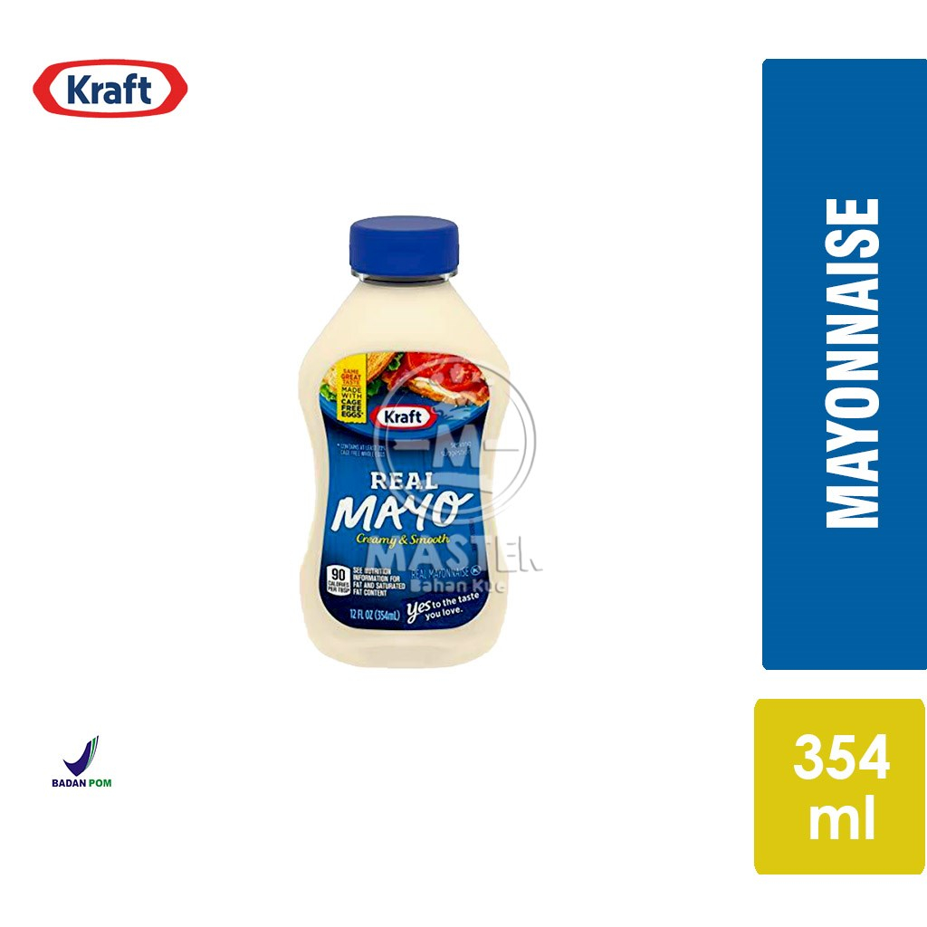 Jual Mayonnaise Kraft Real Mayo Creamy Smooth [Botol 354ml] | Shopee ...