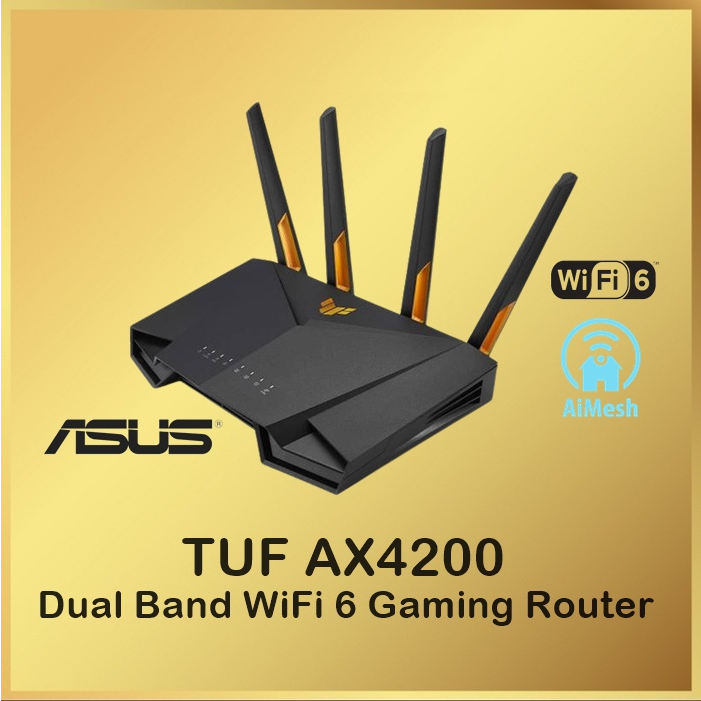 Jual ASUS TUF Gaming AX4200 Dual Band WiFi 6 Gaming Router TUF-AX4200 ...