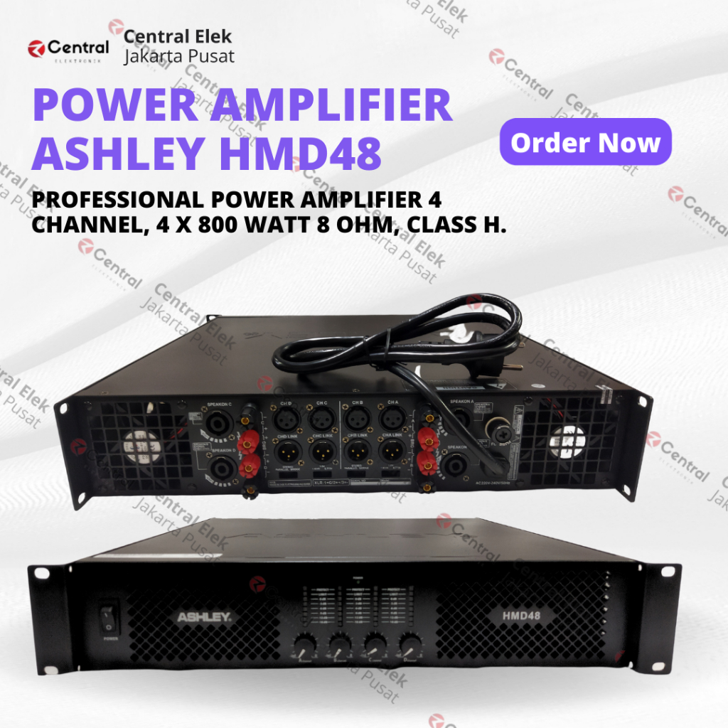 Jual Power Amplifier Ashley hmd48 / hmd 48 | Shopee Indonesia