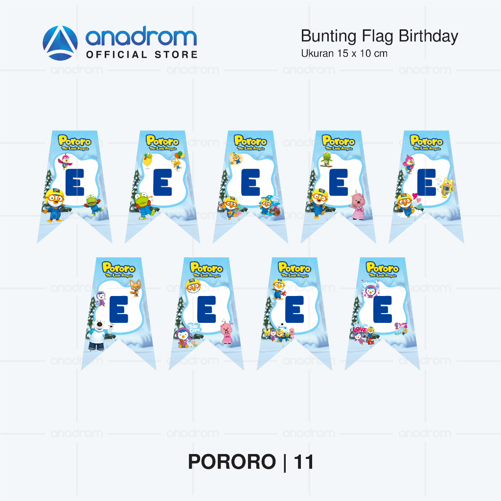 Jual Bunting Flag Happy Birthday | Banner Huruf Custom | Bunting Flag ...