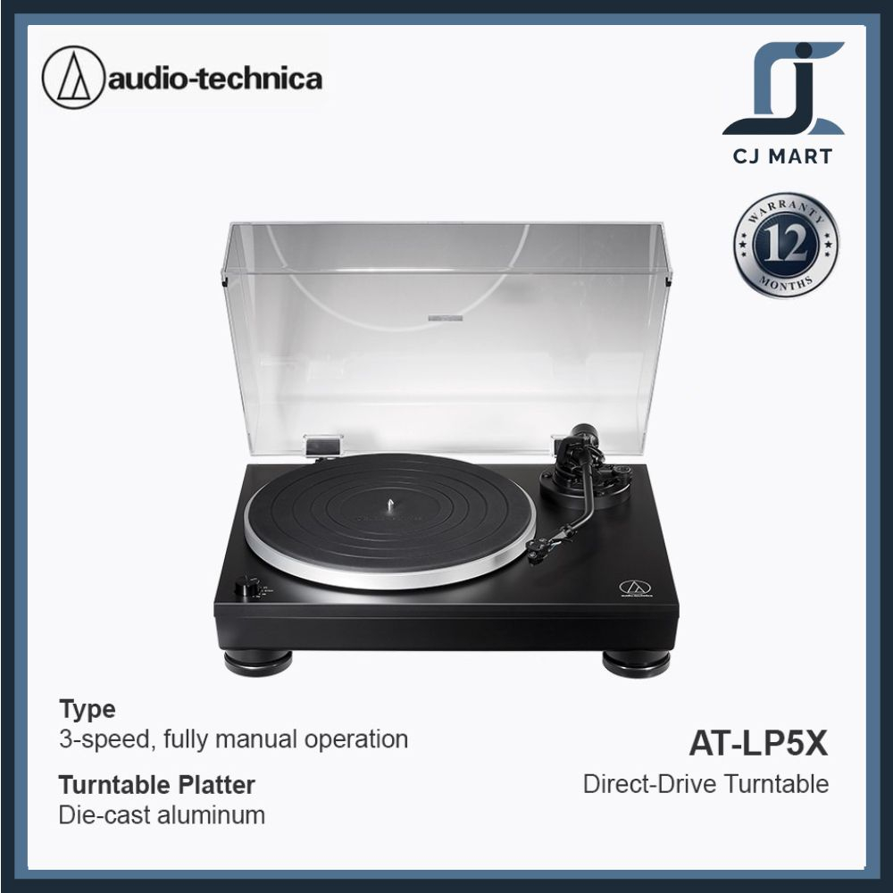 Jual Audio-Technica AT-LP5x Fully manual Direct-Drive Turntable ...