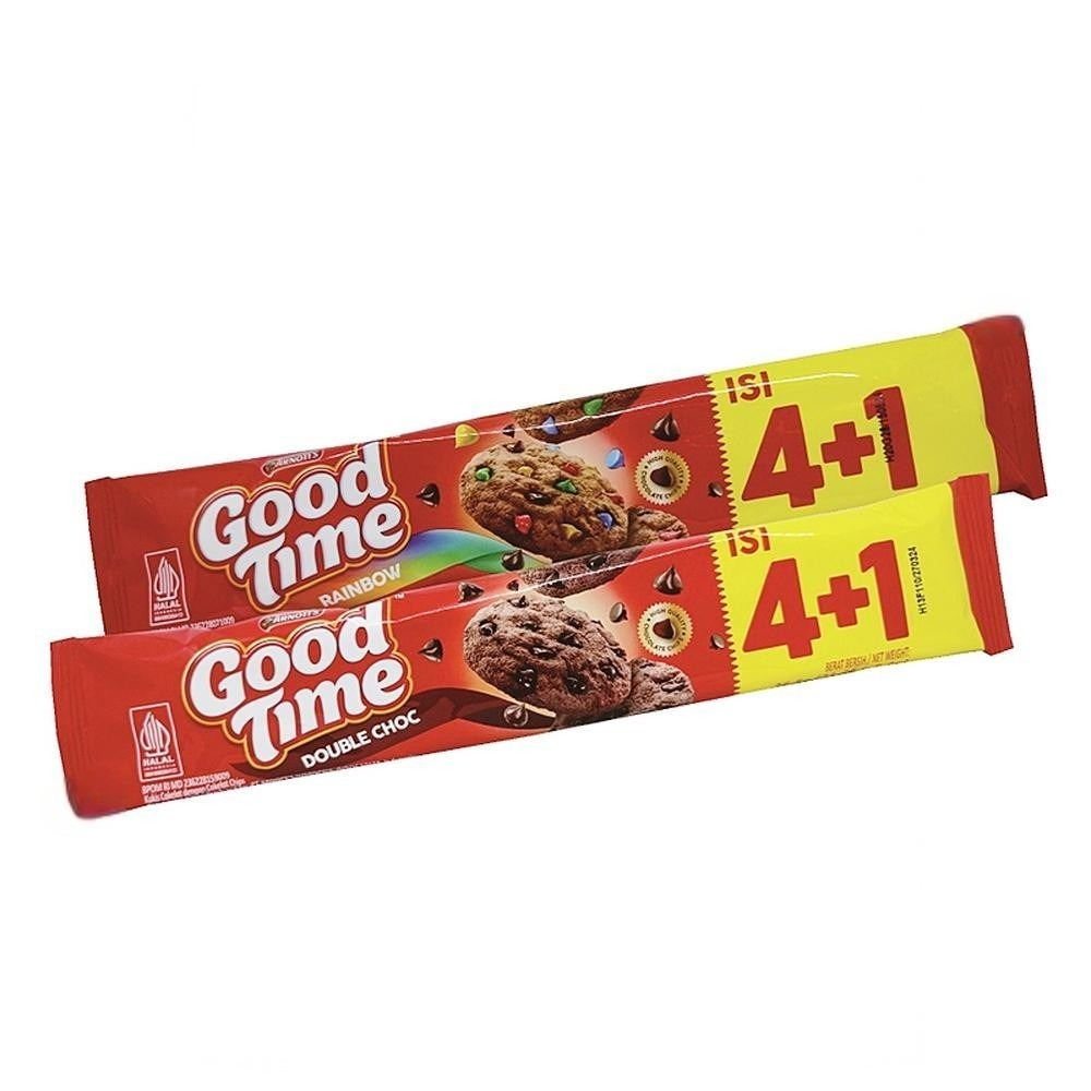 Jual [BERKAH] GOOD TIME COOKIES 27 GR Biscuit Double Choco / Pandan ...