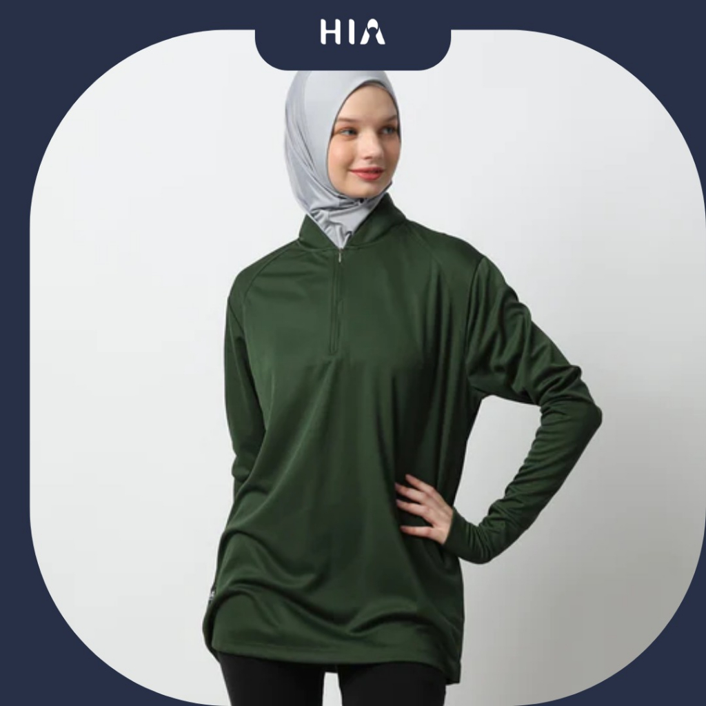 Jual HIA Everywear Yameeka Top Long Sleeve Baju Olahraga Wanita Dry Fit ...