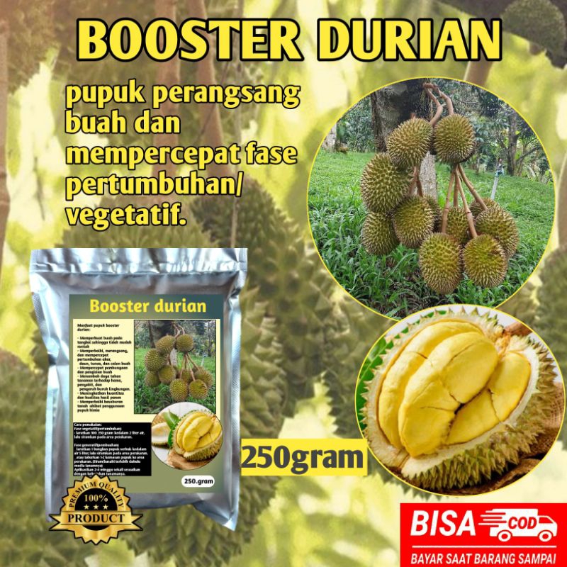 Jual Pupuk Booster Durian Organik untuk pertumbuhan dan pembuahan 250 gram | Shopee Indonesia