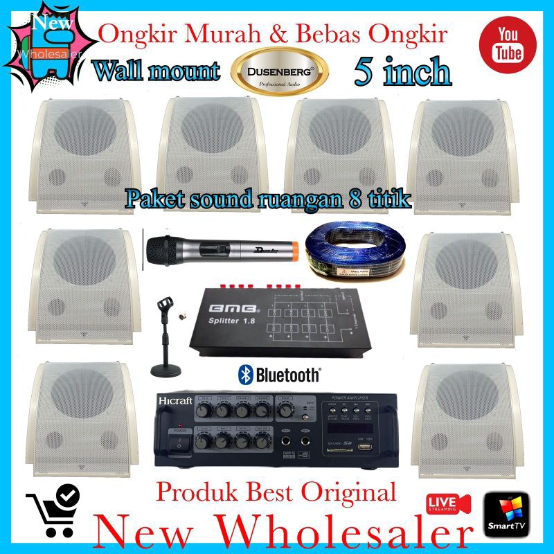 Jual Paket sound Ruangan Villa hotel rapat original 8 titik Dusenberg ...
