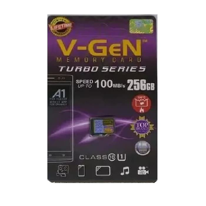 Jual Memory Card VGEN V-Gen Micro SD 256GB Class 10 ORIGINAL | Shopee ...