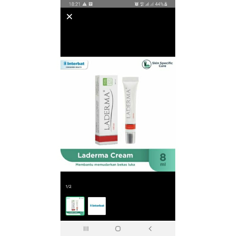 Jual Laderma scare repair cream 10gr bekas luka | Shopee Indonesia