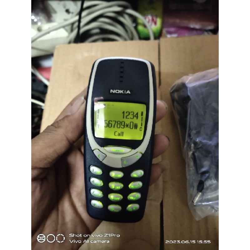 Jual nokia 3310 blue kumplit tinggal pakai | Shopee Indonesia