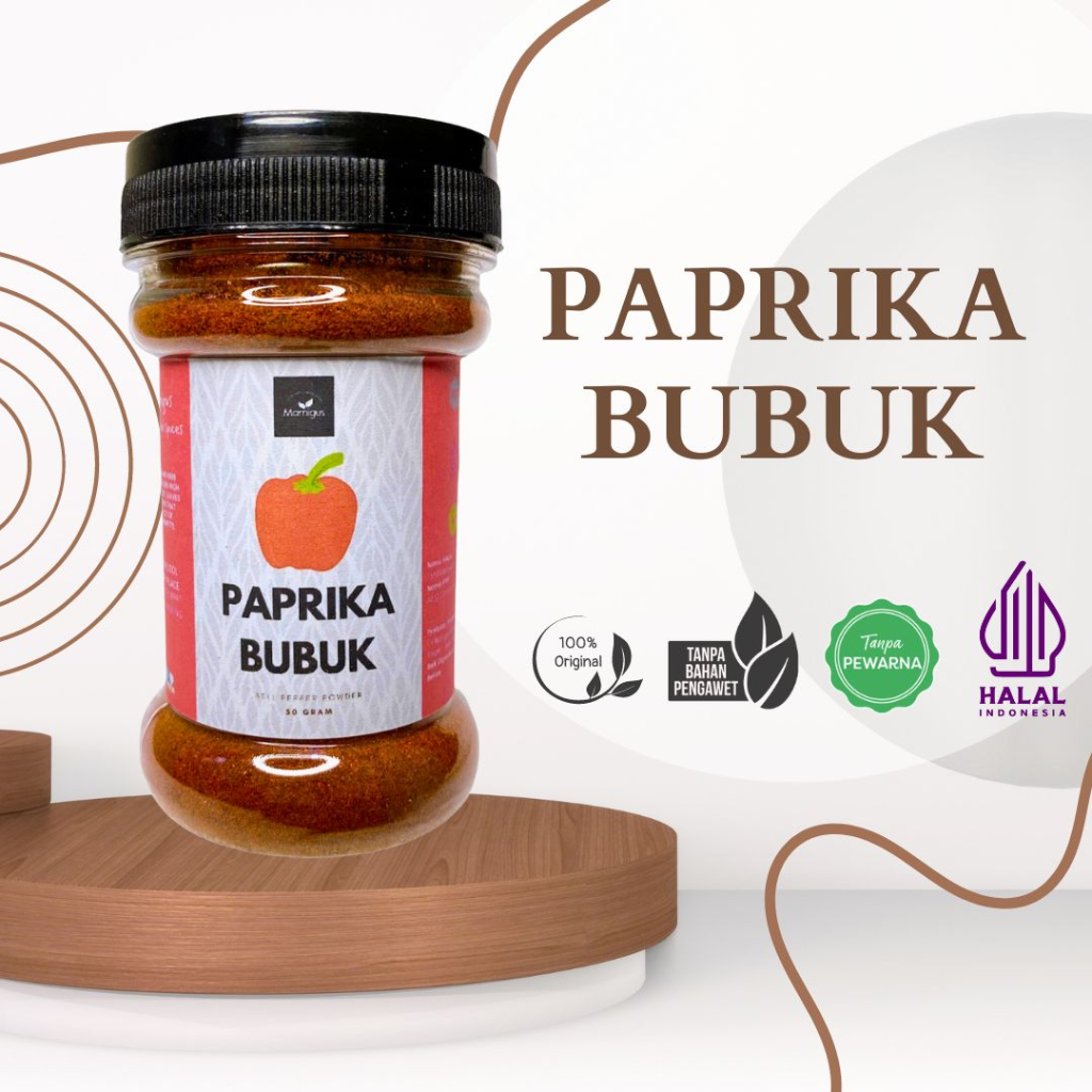 Jual PAPRIKA BUBUK / Bell Pepper Powder Rempah Dapur dan Bumbu Masak ...