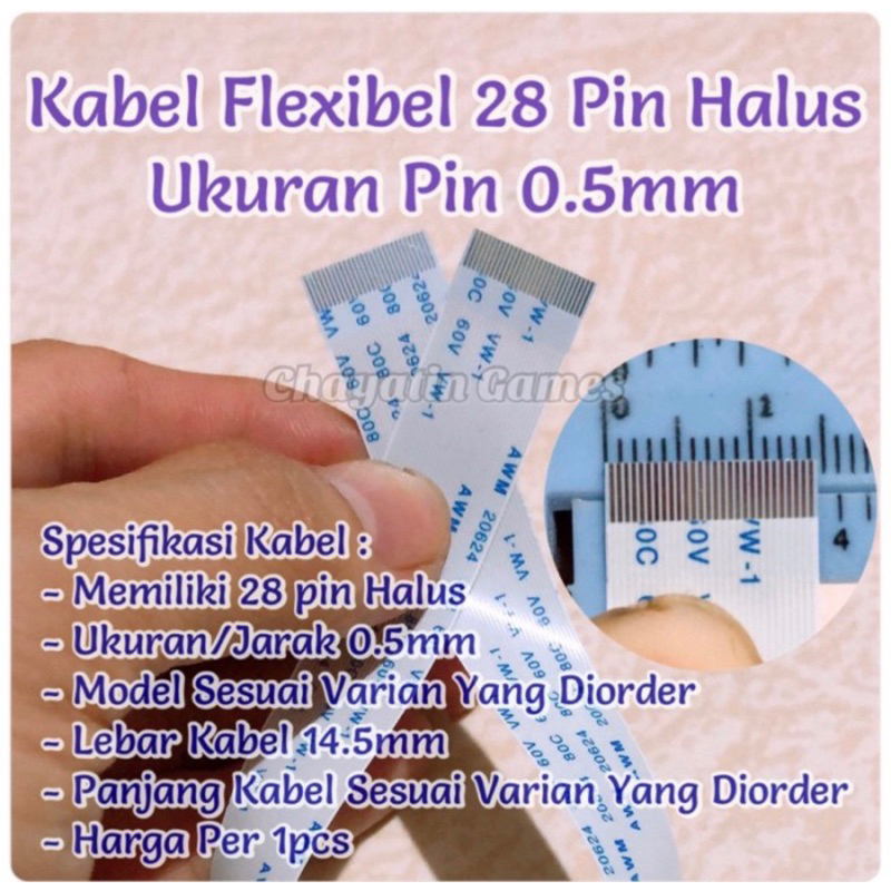 Jual Kabel Flexibel 28 Pin HALUS Panjang dan Model sesuai Varian ...