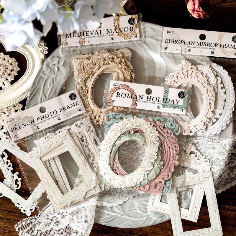 Jual 5pc Frame Vintage for decoration scrapbook journal journaling bujo ...