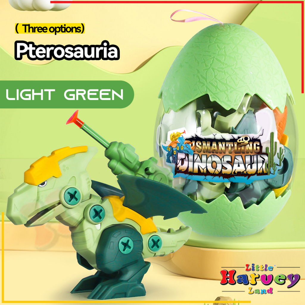 Jual Mainan Edukasi Telur Dino Merangkai DIY Dinosaurus + Peluncur ...