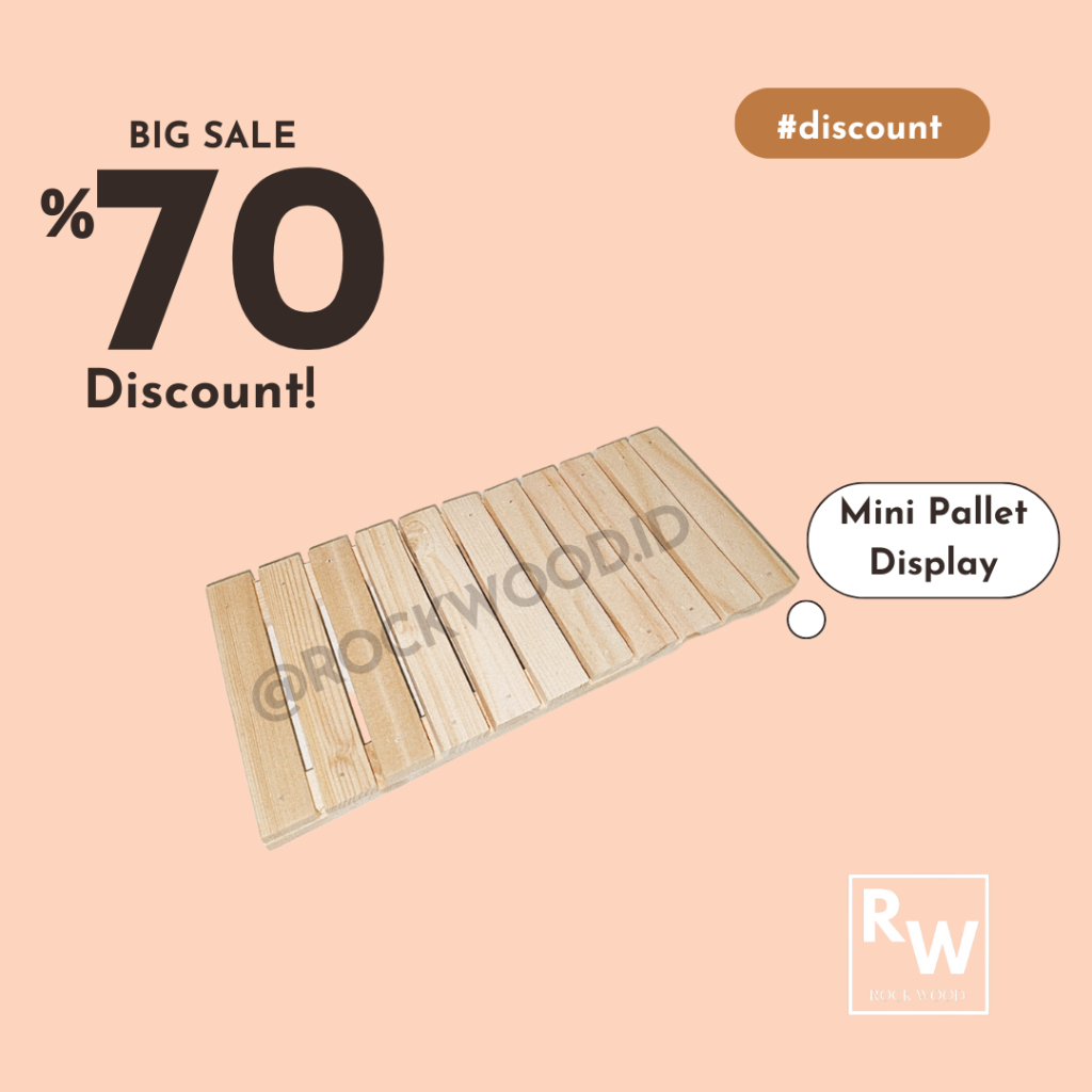 Jual Mini Pallet Display Photoproduct palet kayu untuk komponen ornamen ...
