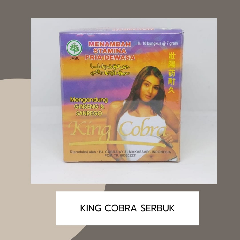 Jual Sedia Jamu King Cobra Serbuk Original | Shopee Indonesia