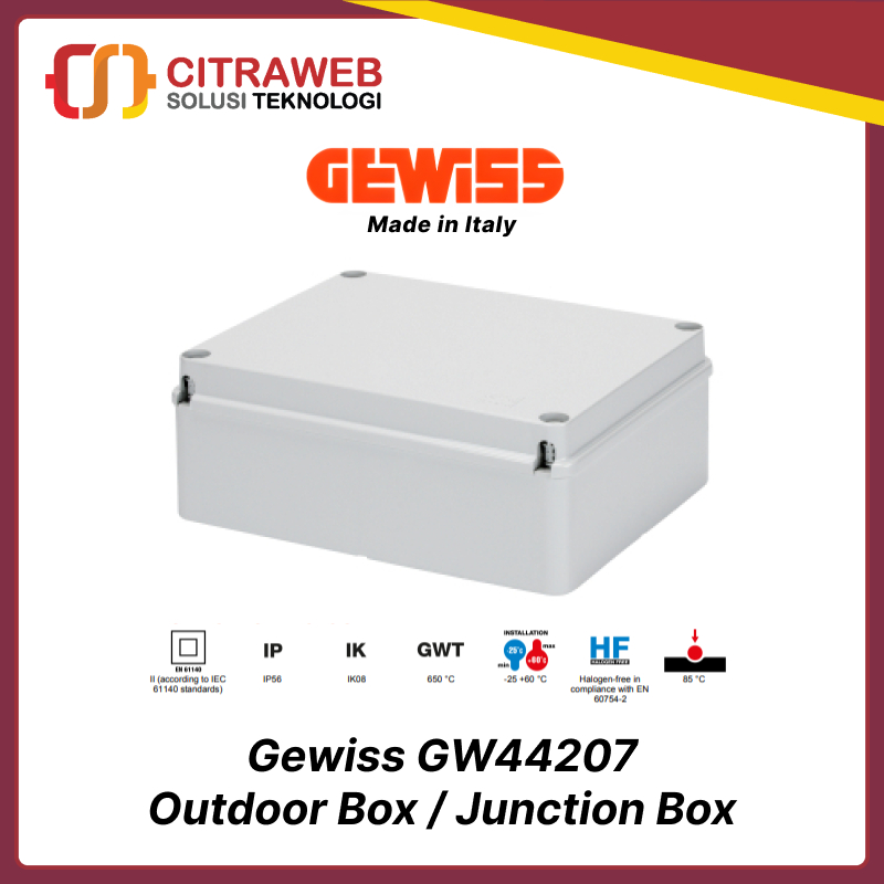 Jual Box Outdoor Junction Box Gewiss Weatherproof | Shopee Indonesia