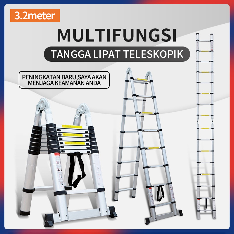 Jual Tangga Teleskopik Portabel, Tangga Tebal Paduan Aluminium, Tangga ...