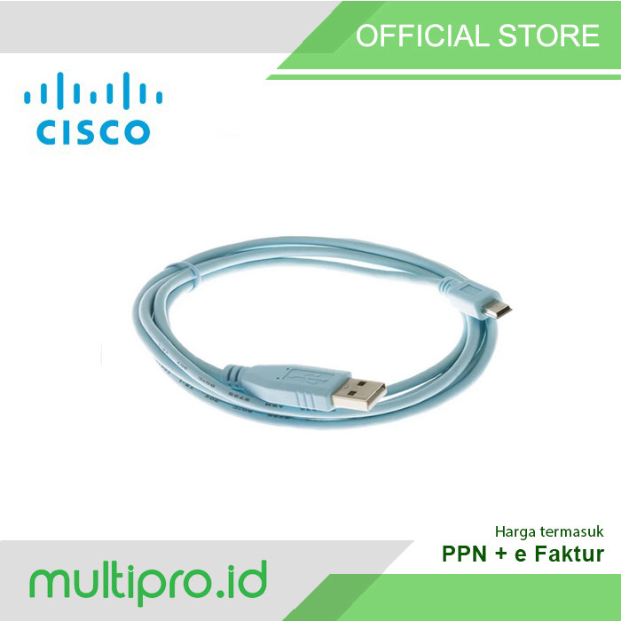 Jual Cisco CAB-CONSOLE-USB= Console Cable 6ft with USB Type A and mini ...