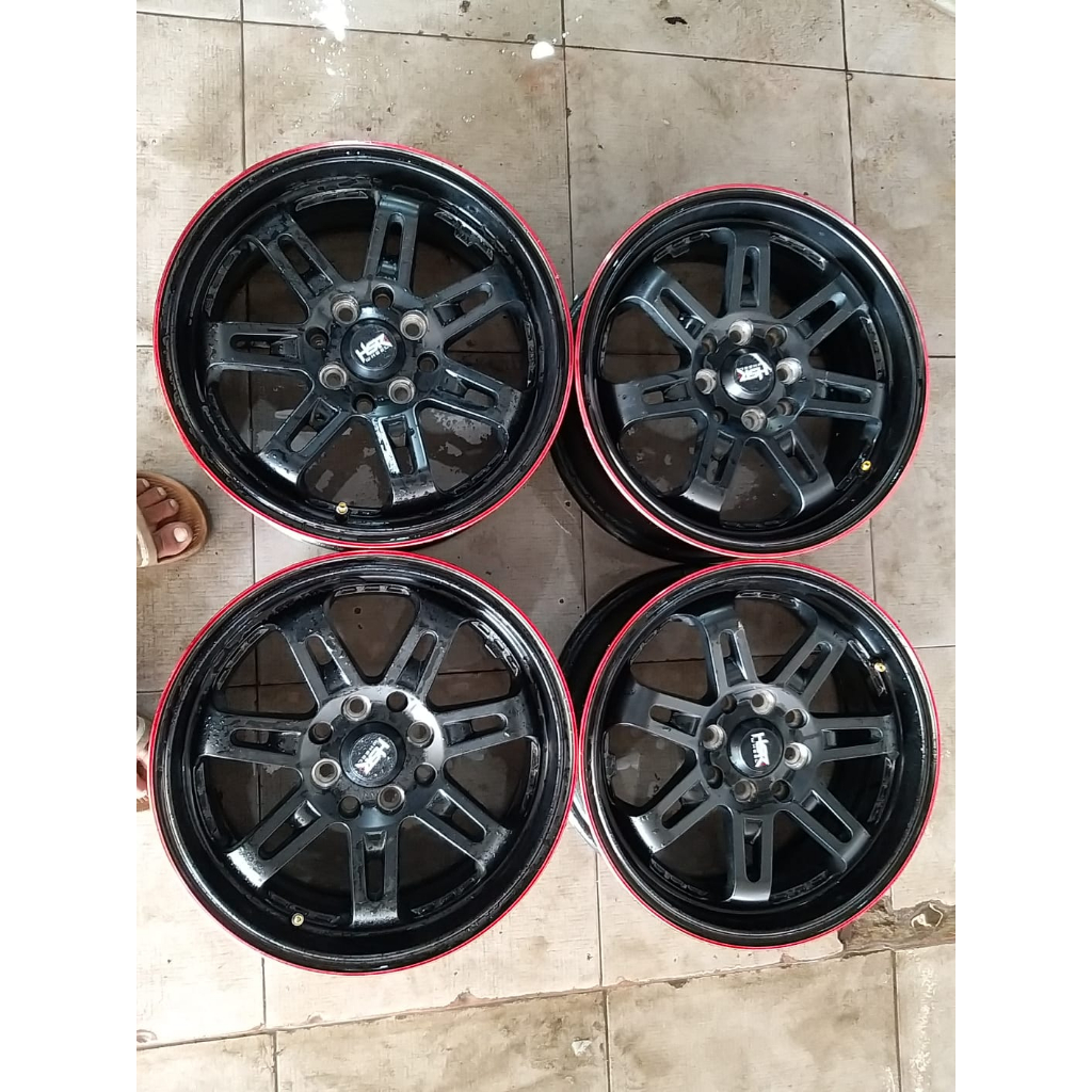 Jual VELG MOBIL HSR SEKEN TYPE DAIMON RING 15 LEBAR 6,5 BAUT PCD 4X100 4X114 PNP AVANZA MOBILIO ...