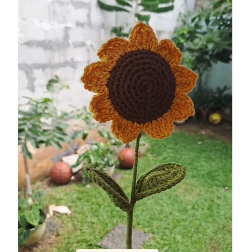 Jual Sun Flower Rajut ( Bunga Matahari ) | Shopee Indonesia