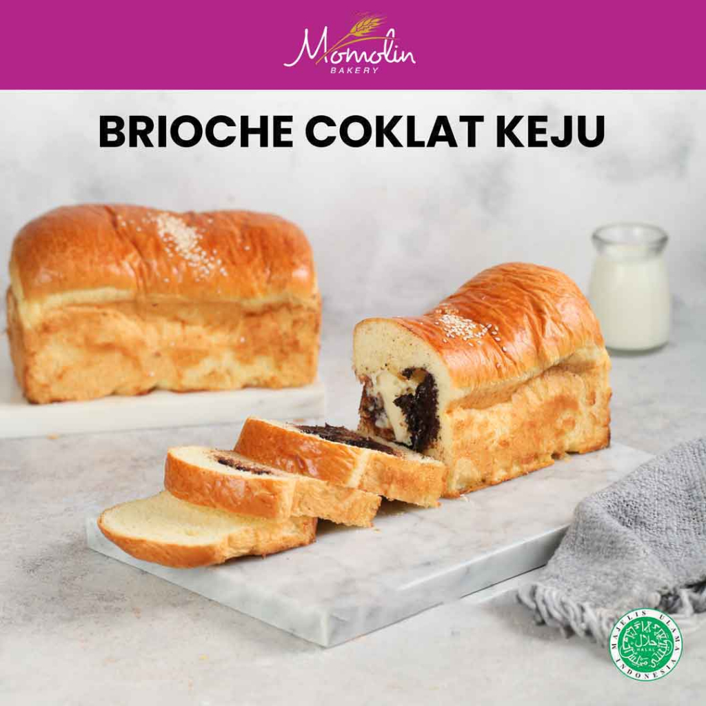 Jual Momolin Bakery Brioche Cokelat Keju Momolin Bakery | Roti Kasur ...