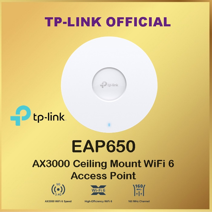 Jual Tp-Link EAP650 AX3000 Ceiling Mount WiFi 6 Access Point EAP 650 ...