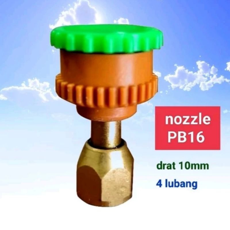 Jual Nozzle assy PB16 sprayer Malaysia | nosel spuyer 4 titik lubang LSA -4 | Shopee Indonesia