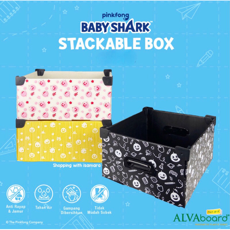 Jual Pinkfong Baby Shark Storage Box / Compartment / Tempat Penyimpanan ...