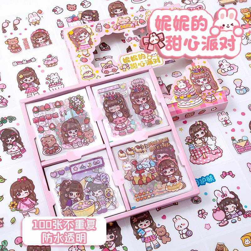 Jual Stiker NINI 100 Lembar Nini Lucu Murah Korea Sticker Jurnal ...