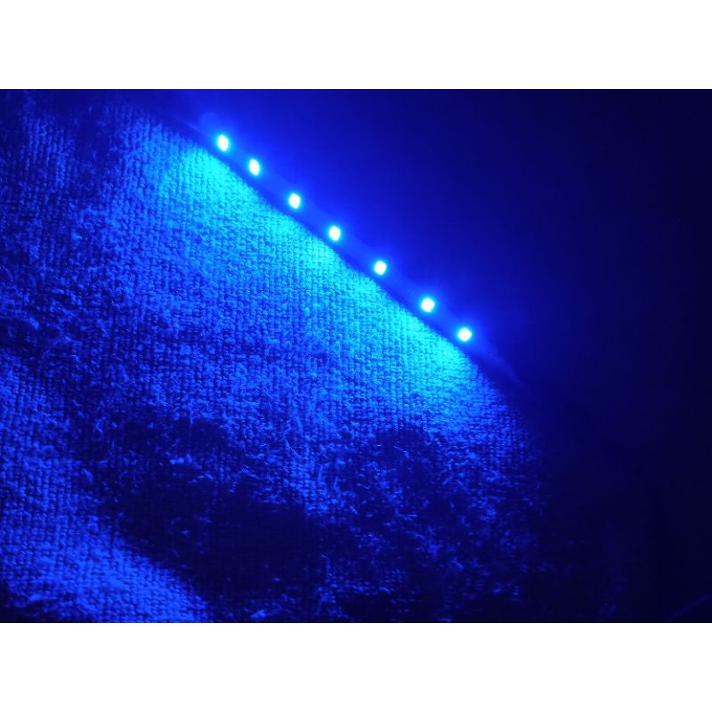 Jual Lampu aquarium/lampu Channa LED 7 mata warna biru non capit ...