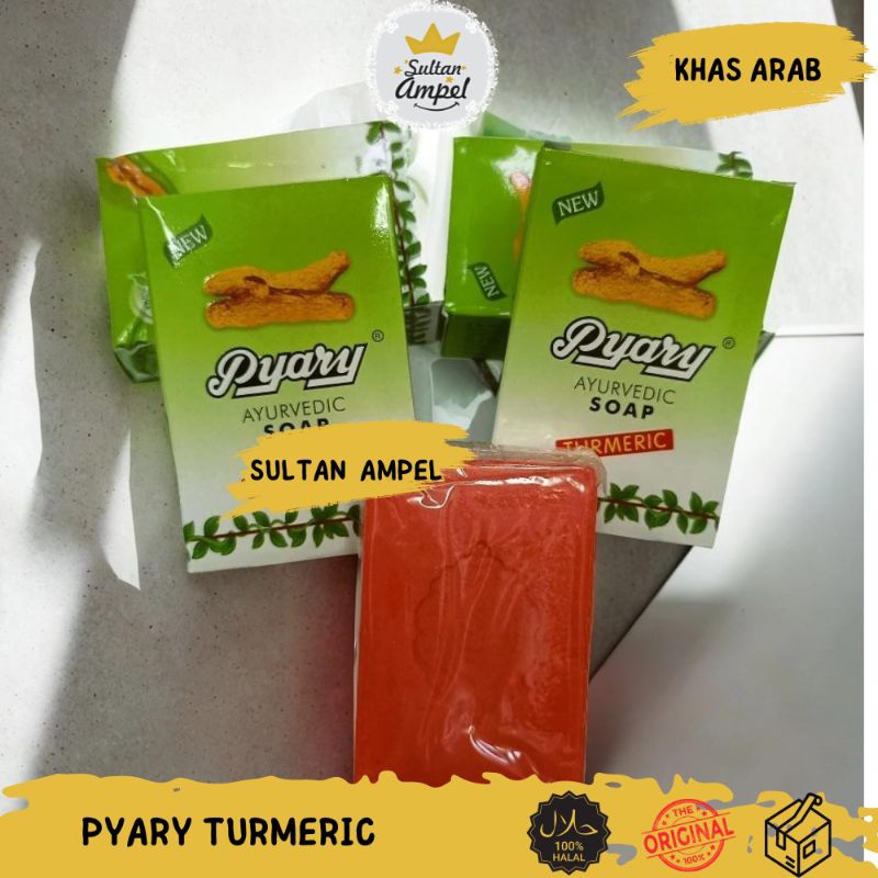 Jual Sabun Kesehatan Herbal Kunyit Arab Pyary Original 100% Tumeric ...
