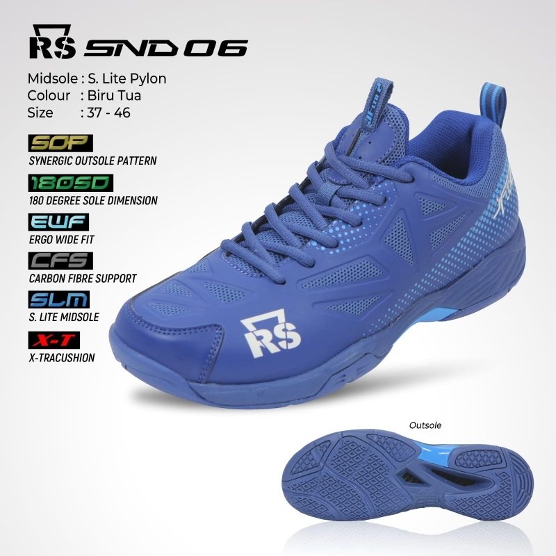 Jual sepatu RS SND 06 biru tua | Shopee Indonesia