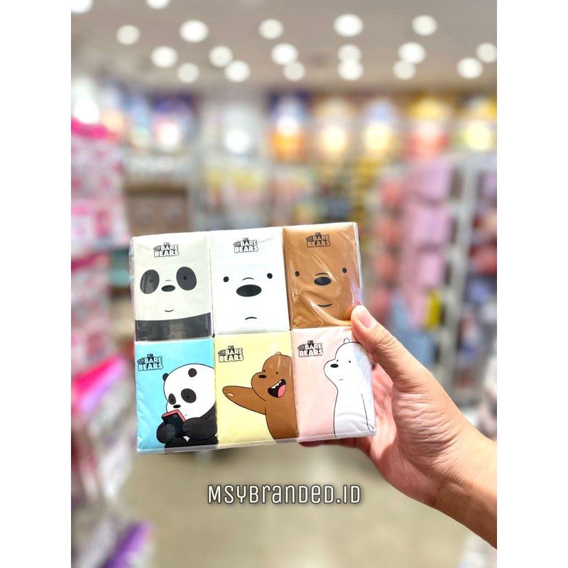 Jual TISSUE MINISO WE BARE BEARS TISU WBB GRIZZ PANDA ICE BEAR 1set ...