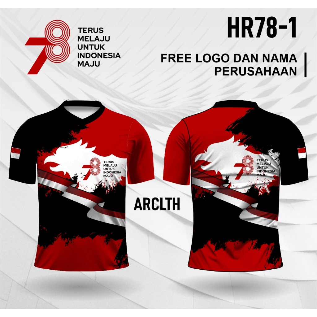 Jual Jersey HUT RI 78 baju kemerdekaan 17 Agustus dirgahayu INDONESIA | Shopee Indonesia