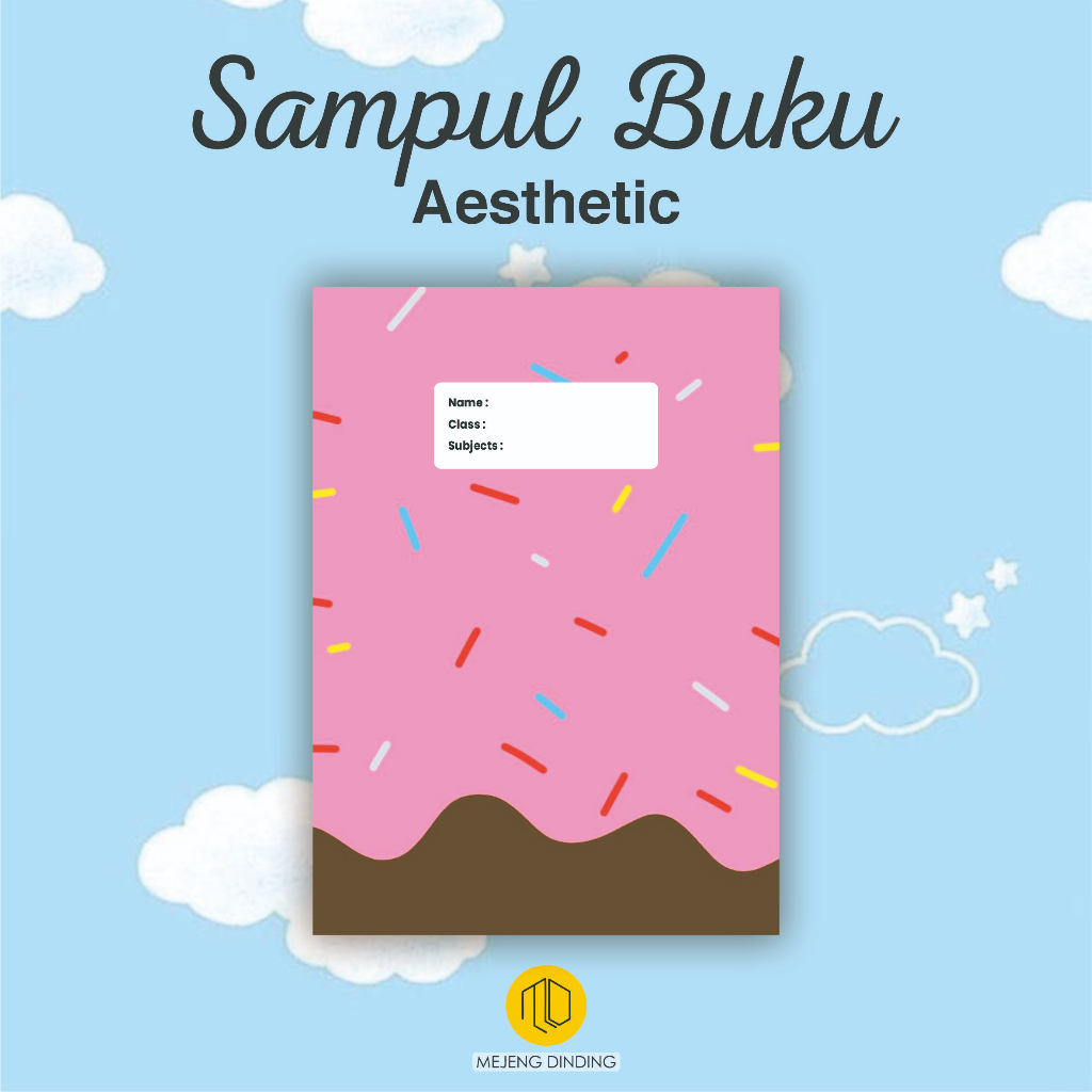 Jual SAMPUL BUKU AESTHETIC ISI 10 PCS / SAMPUL BUKU MOTIF ES KRIM ICE ...