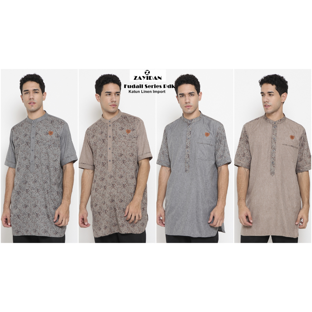 Jual Baju Koko Gamis Muslim Pria Dewasa Fudail Lengan Pendek By Zayidan ...
