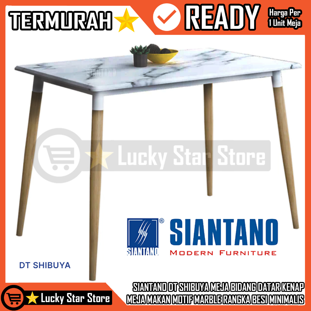 Jual (INSTANT) SIANTANO DT SHIBUYA MEJA BIDANG DATAR KENAP MEJA MAKAN ...