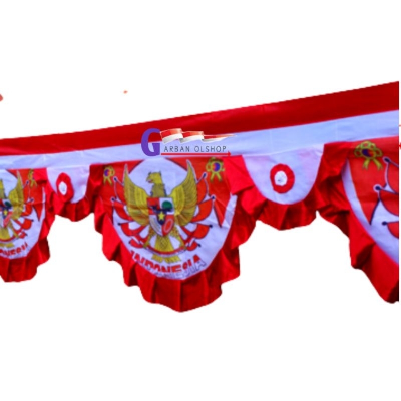 Jual Bendera bacround garuda jumbo 10glombang | Shopee Indonesia