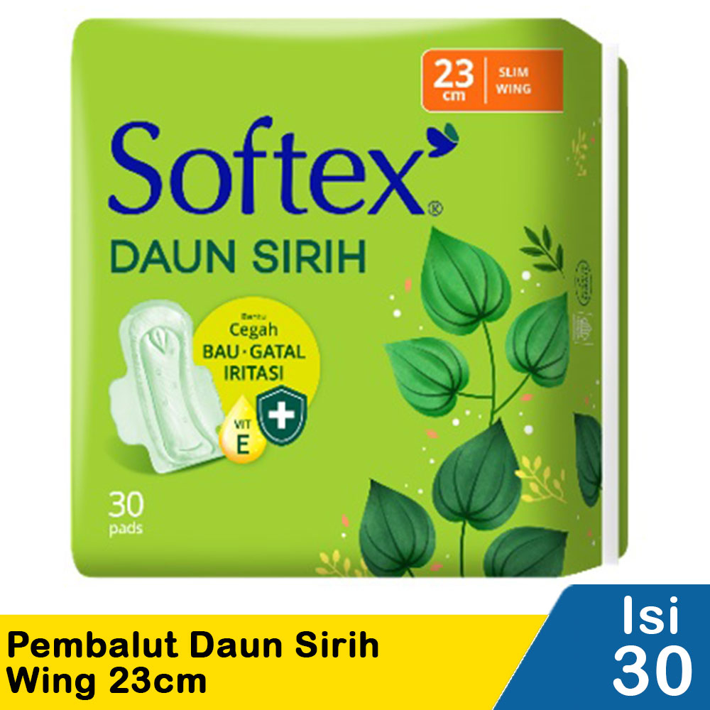 Jual Pembalut Softex Daun Sirih Wing 23cm 30s | Shopee Indonesia
