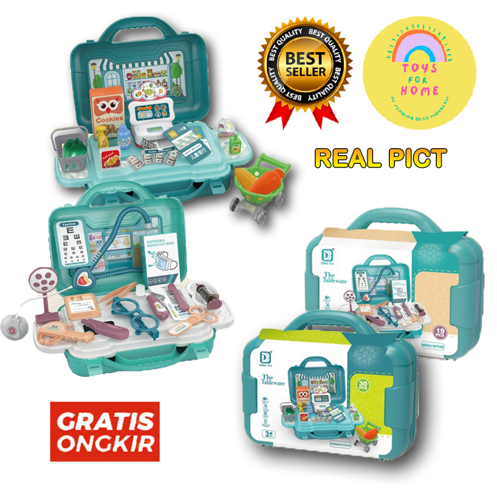Jual Mainan Koper Brankas Set Edukasi Seni Peran TOYSFORHOME | Shopee ...
