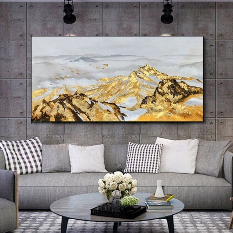 Jual lukisan dinding ruang tamu aesthetic plus frame bingkai | Shopee ...