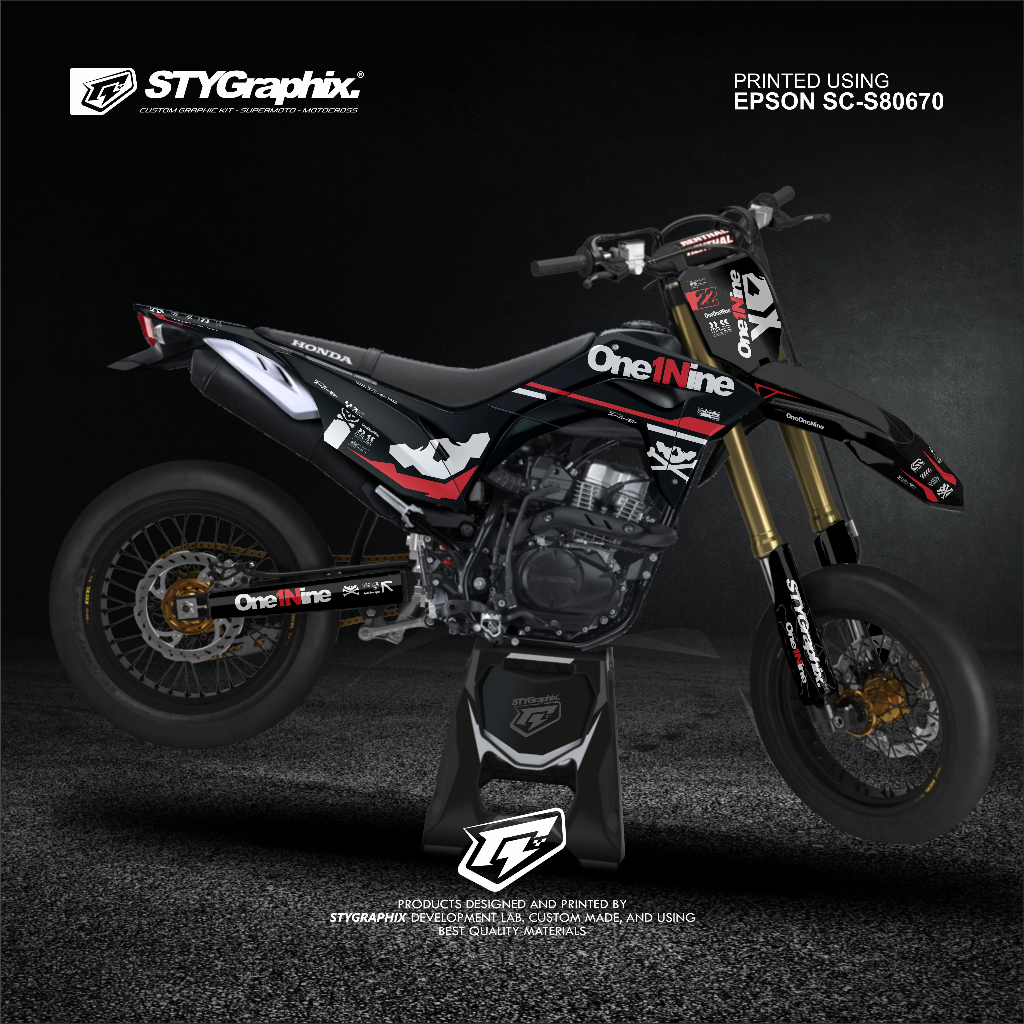 Jual Decal CRF150L Desain Terbaru Tema OneOneNine Dapat diaplikasikan ...