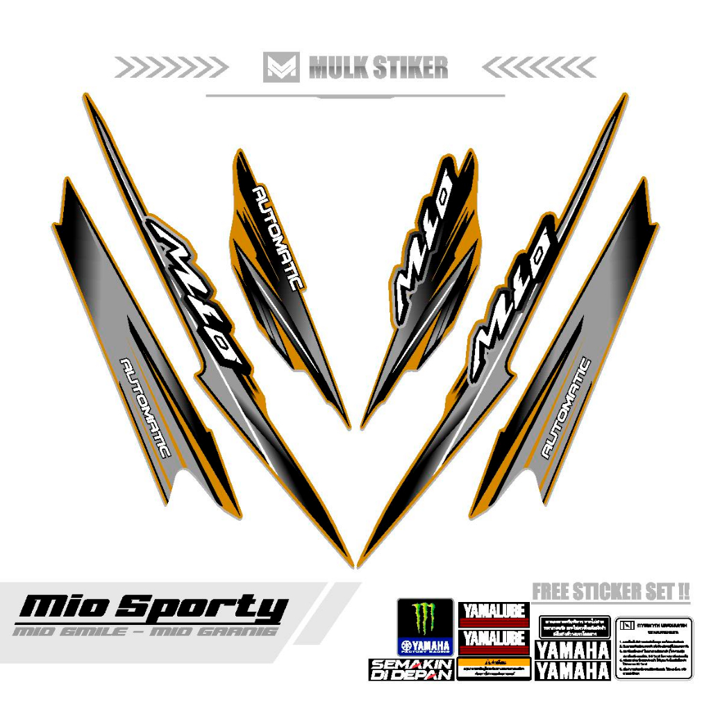 Jual STRIPING MIO SPORTY MOTIF 41 / STICKER MIO SMILE / STIKER URBAN ...