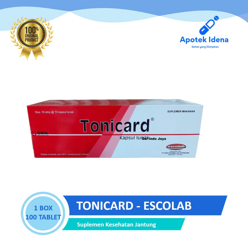 Jual Tonicard Suplemen Kesehatan Jantung per Box - Escolab | Shopee Indonesia