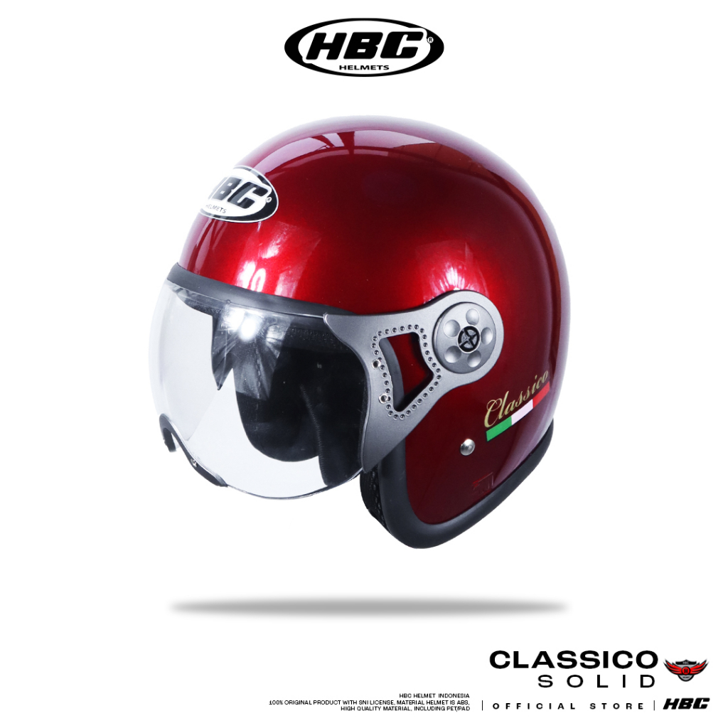 Jual HBC Helm Classico Solid | Shopee Indonesia
