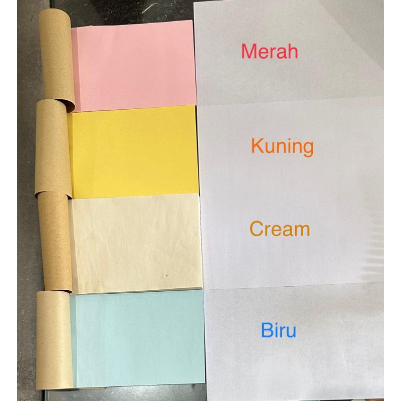 Jual bloknote 1ply notes-buku memo kosongan polos - nota kosongan polos ...