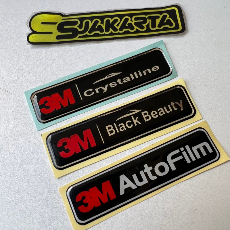 Jual STIKER STICKER EMBLEM 3M AUTOFILM 3M BLACK BEAUTY 3M CRYSTALLINE TIMBUL | Shopee Indonesia
