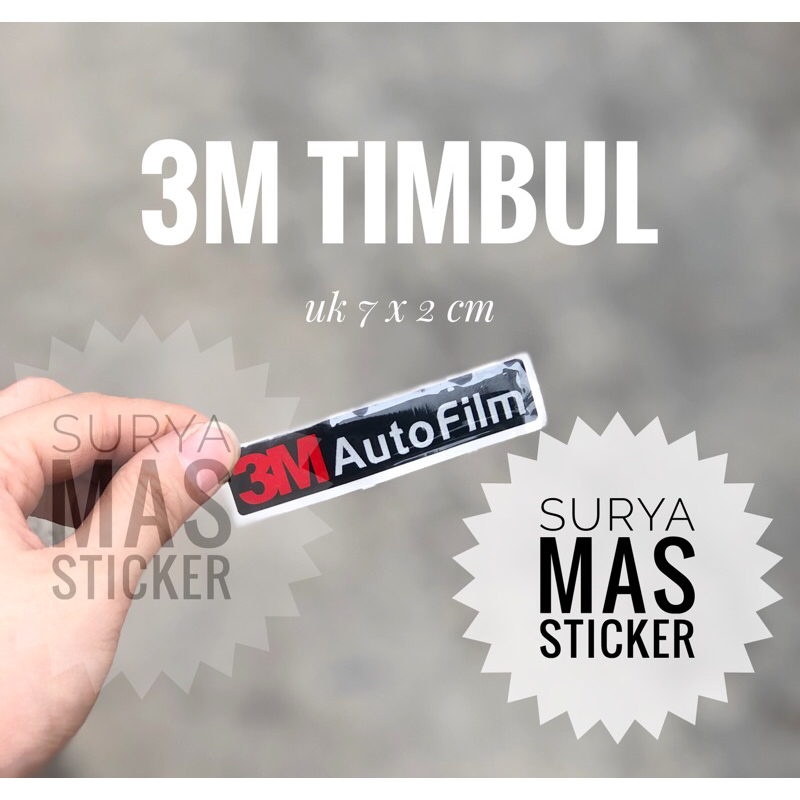 Jual stiker logo 3m auto film timbul resin | Shopee Indonesia